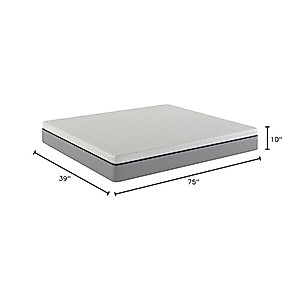 Nest & Wild Classic Mattress 10 Inch | Made in The USA | Fiberglass-Free Cool Touch Cover | Bed in a Box | CertiPUR-US & OEKO-TEX100 Certified Foams (California King)