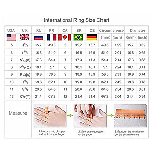 ZHANGLM 2PCs Square Diamond Rings for Women,Exquisite Zirconia Couple Ring Set Engagement Wedding Jewelry Birthday Mother's Day Valentine's Day Gifts for Mom Girlfriend Wife Daughter
