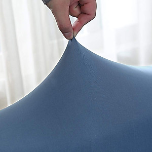 MIFXIN Stretch Sofa Cover Couch Slipcover 1 Piece Spandex Stretchy Couch Cover Furniture Protector for Sofa Couch Living Room Decor (Grey Blue, Sofa/3-seater)