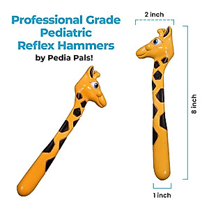 Best Pedia Pals Giraffe Reflex Hammer for proffessional use as Percussion Hammer Instrument Customized to Animal Shape for Pediatric Doctor or Nurse in clinics and Hospital