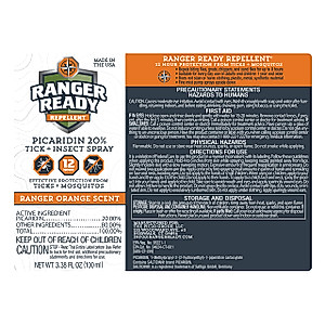 Ranger Ready Repellents Picaridin Insect Repellent in Assorted Scents - 20% Picaridin Tick Spray and Mosquito Repellent - Travel Size Bug Spray, Assorted Scents, 3.4 Oz (Pack of 3)