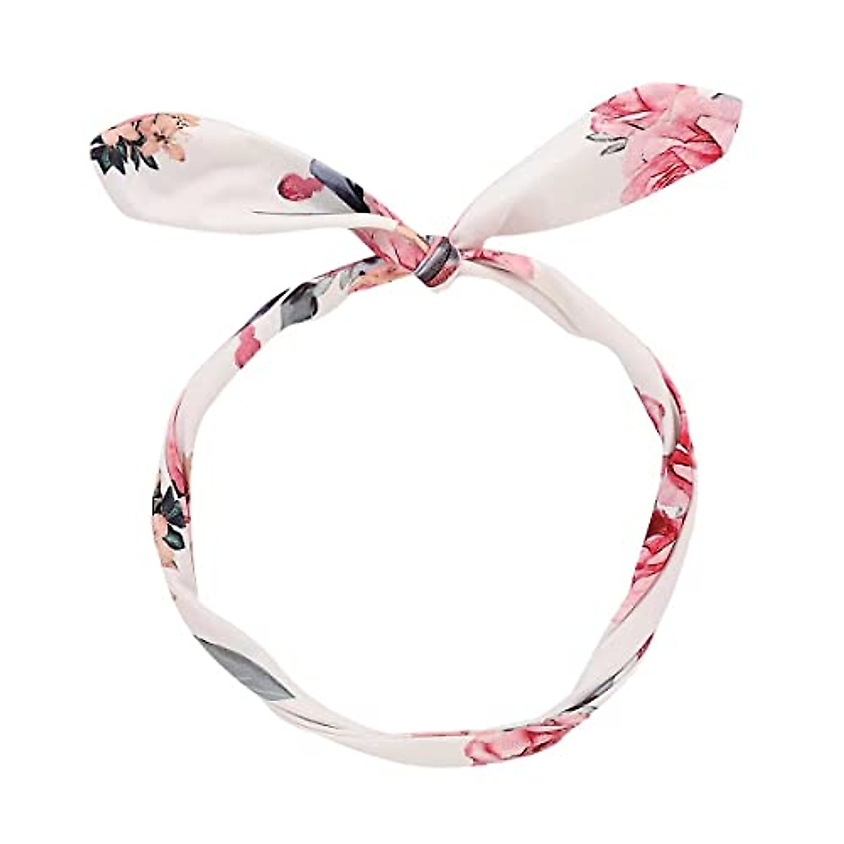 CETEPY Baby Girl Clothes Outfits Newborn Infant Long Sleeve Hoodie + Pants + Headbands White Flower 6-12 Months/80cm