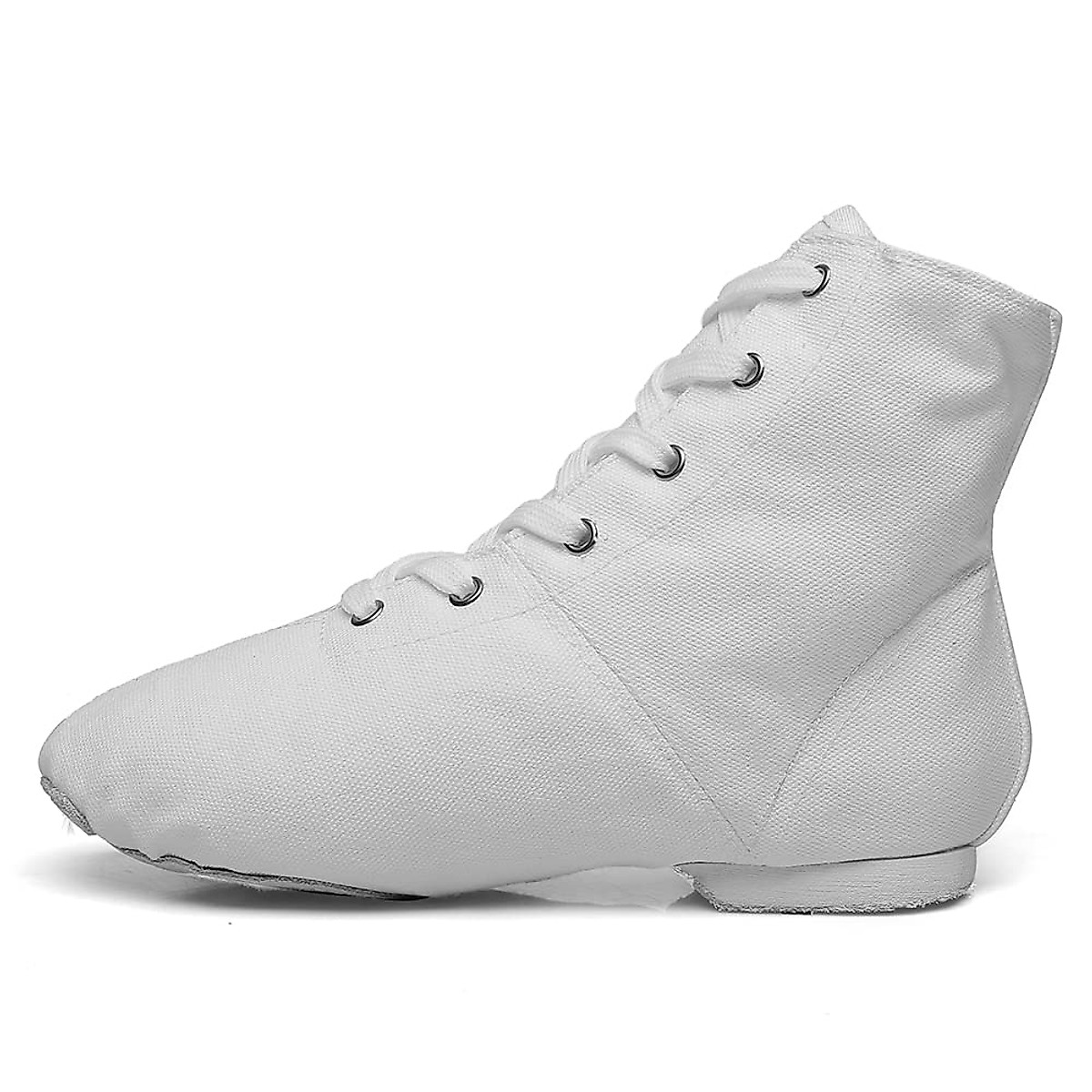 MSMAX Jazz Boot Shoes Women Character Shoes for Woman Ankle Boots for Men White 10 M US Women