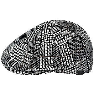 Kangol Pattern Flexfit Cap - Black Plaid/S/M Black Plaid, Small-Medium