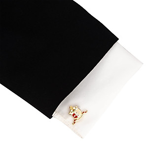 Desert Cactus Kappa Alpha Psi Fraternity Cufflinks Greek Formal Wear Nupe (Cufflink - Jewel Crest)