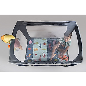 Baby Mosquito Net for Strollers, Carriers, Car Seats, Cradles. Fits Most PacknPlays, Cribs, Bassinets & Playpens. 44 x 48 Inch, Made of White, Portable & Durable Baby Insect Netting