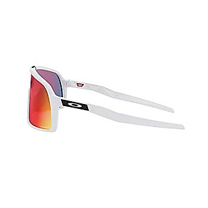Oakley Men's OO9462 Sutro S Rectangular Sunglasses, Matte White/Prizm Road, 28 mm