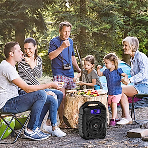 EARISE T26 PRO Karaoke Machine for Adults, Bluetooth PA Speaker System with 2 Wireless Microphones with LED Lights, FM Radio, Audio Recording, Remote Control, Supports TF Card/USB/AUX