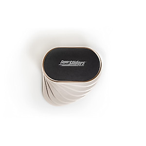 Super Sliders 3 1/2" x 6" Oval Reusable Furniture Sliders for Carpet - Effortless Moving and Surface Protection, Beige (8 Pack)