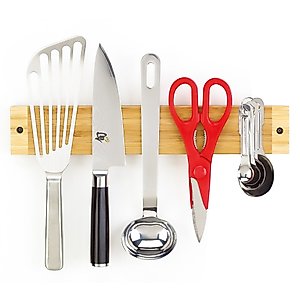 Better Houseware 2404/12 Bamboo Magnetic Knife and Utensil Holder Bar