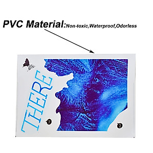 Maydahui Blue Butterfly Wall Sticker to Be Happy Inspirational Quotes Wall Decals (24x30 Inch) Peel Stick Removable Large Motivational Saying Art Mural Decor for Living Room Bedroom Nursery