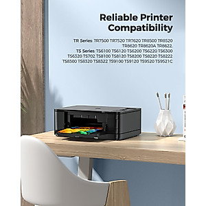 PGI-280XXL/CLI-281XXL Compatible Ink Cartridge Replacement for Canon Ink 280 and 281 Cartridge High Yield Use to PIXMA TR7520 TR8520 TR8500 TR8600 TR8620 TS6120 TS6220 TS9120 (5 Value Pack)