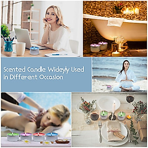 YRYM HT Candle Making Kit – Easy to Make Colored Candle Soy Wax Kit Include Wax, Rich Scents, Dyes, Wicks, Tins & More