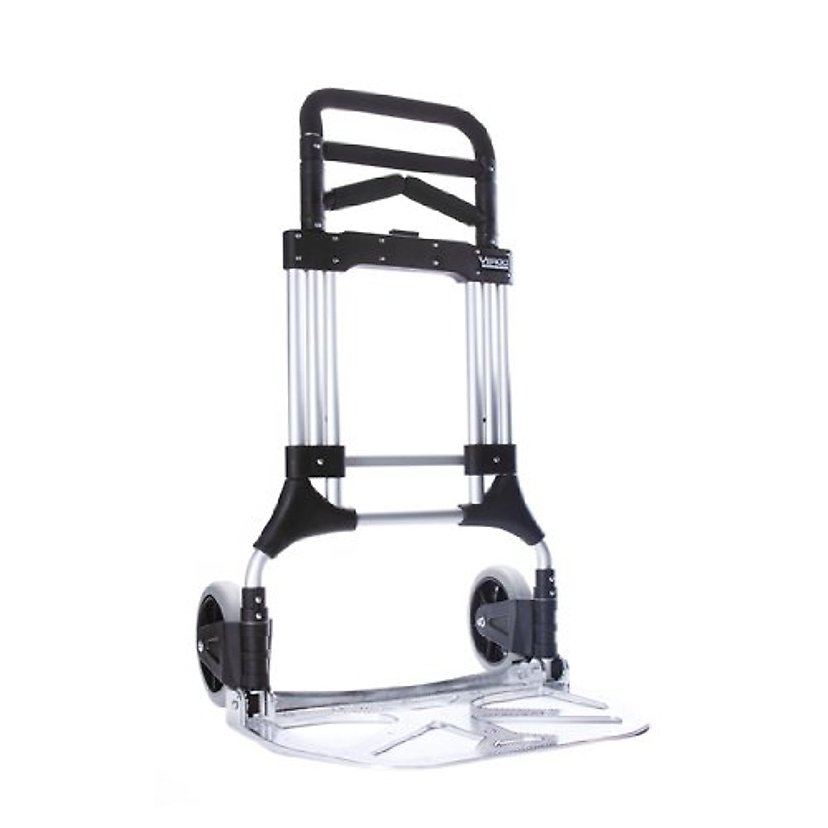 Vergo Industrial 400 lb Capacity Heavy Duty Folding Hand Truck Dolly Cart with Telescoping Handle, Aluminum Foldable Cart with Wheels (S300L)