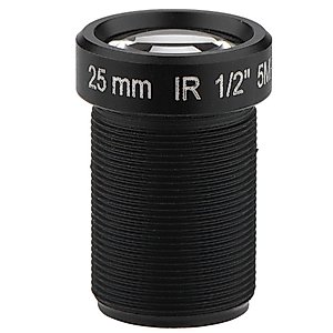 25mm CCTV Camera Lens Super Clear 5 Million Pixels 1/2'' Security Camera Lens for XiaoMi, for Firefly, for SJCAM and Other IP Cameras Default