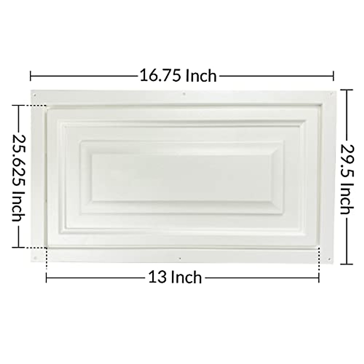 American Built Pro Access Panel, Home Improvement Access Panel for Drywall, Paintable Wall Access Door, White, Textured, 14"x26" ID Plumbing Access Panel, Electrical Access, No Hinges or Springs