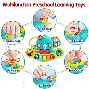 Baby Piano Toy 6 to 12 Months Light Up Music Baby Toys for 0 6 9 12 18 Months Early Learning Educational Piano Keyboard Infant Toys Baby Girl Piano Toy 1 Year Old Boy Girl Gifts