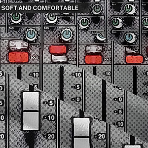 Emvency Square 16x16 Inches Decorative Pillowcase Music Mixer Sound Funny Dream of A Tuner Polyester Decor Throw Pillow Cover with Hidden Zipper for Bedroom Sofa