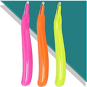 Professional Magnetic Staple Remover Puller Staple Puller Tool Staples Remover Staple Removal Tool for School Office Home (Orange, Rose, Green)