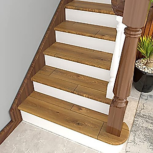 VEELIKE 12-Pack 6''x36'' Peel and Stick Floor Tile Bathroom Waterproof Natural Brown Wood Look Vinyl Plank Flooring Self Adhesive Removable Wood Vinyl Flooring Planks for Bedroom Kitchen Basement