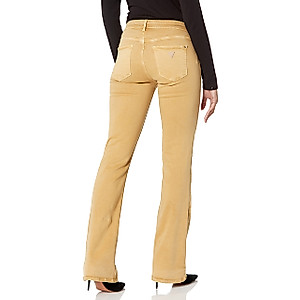 GUESS womens Ryder Low Rise Flare Jeans, Sahara Sand Multi, X-Small US