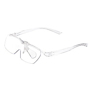 OKH 160% Magnifying Glasses, Flip Up Down Lens, Hands-Free Magnifier Eyeglasses for Close Work, Reading, Sewing, Jewelry Making, Craft, Hobby, Painting
