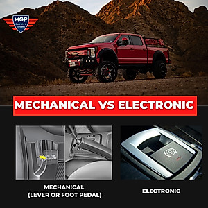 MGP Caliper Covers - Brake Caliper Covers 2012-2020 Ford F-150 (Mechanical Parking Brake) Front and Rear Set - F-150 Logo - Red