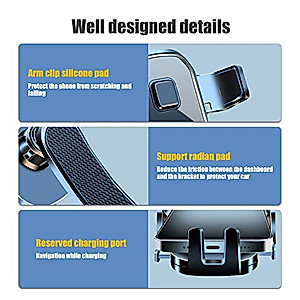 Yonput Pack-1 Car Phone Holder Mount, 3-in-1 Universal Hook Vent Dashboard Suction Cup Phone Holder, Compatible with 4.7-7.2'' Phone, Universal for Cell Phones Anti-Vibration Bracket (Black)