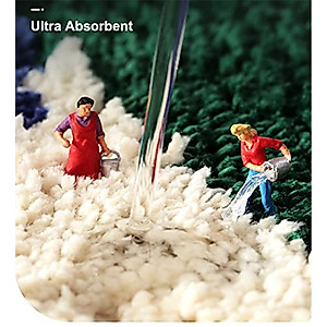 Lemon Bathroom Mat Decor,18''x26'' Fruit Pattern Soft Lemon Floor Rug Microfiber Shaggy Water Absorption Kitchen Rugs Bath Rugs Indoor Rugs