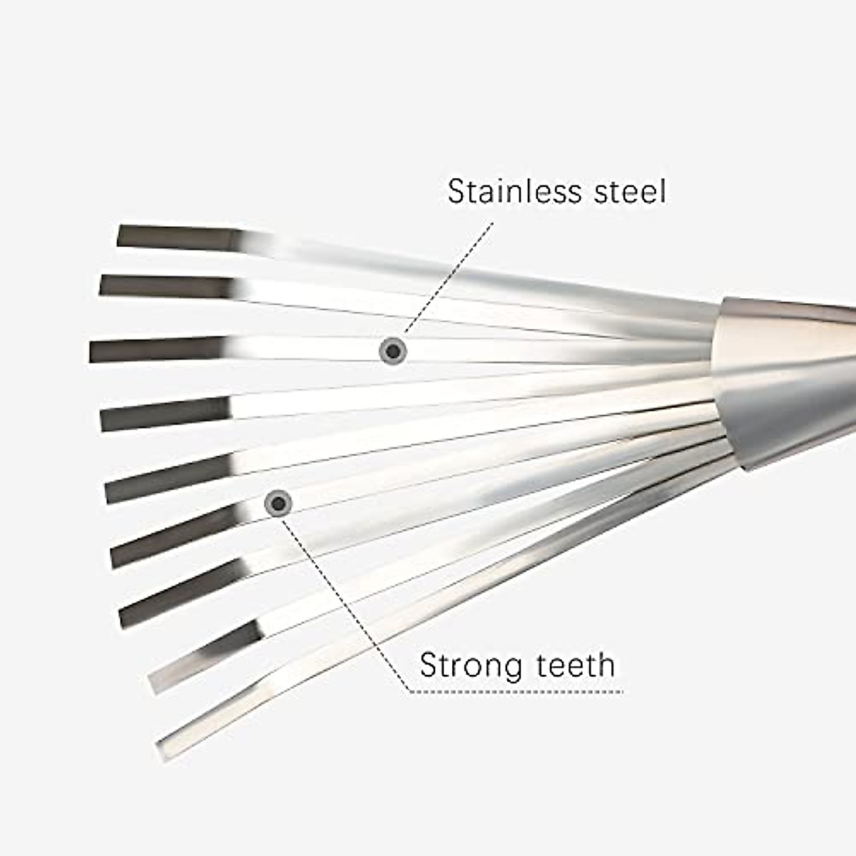 Worth Garden 14 inch Stainless Steel Tines Resist Rust Small Hand Rake Garden Tool Weeding Turning Loosening Soil Harrowing Cultivating Planting