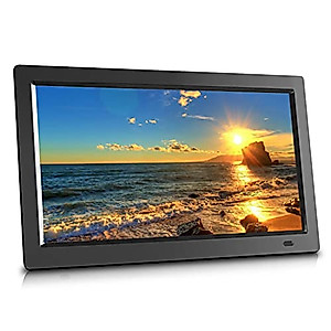 32 Inch IPS Digital Photo Frame Electronic Photo Album Advertising Player Supports 1080p HDMI (Color : Black)