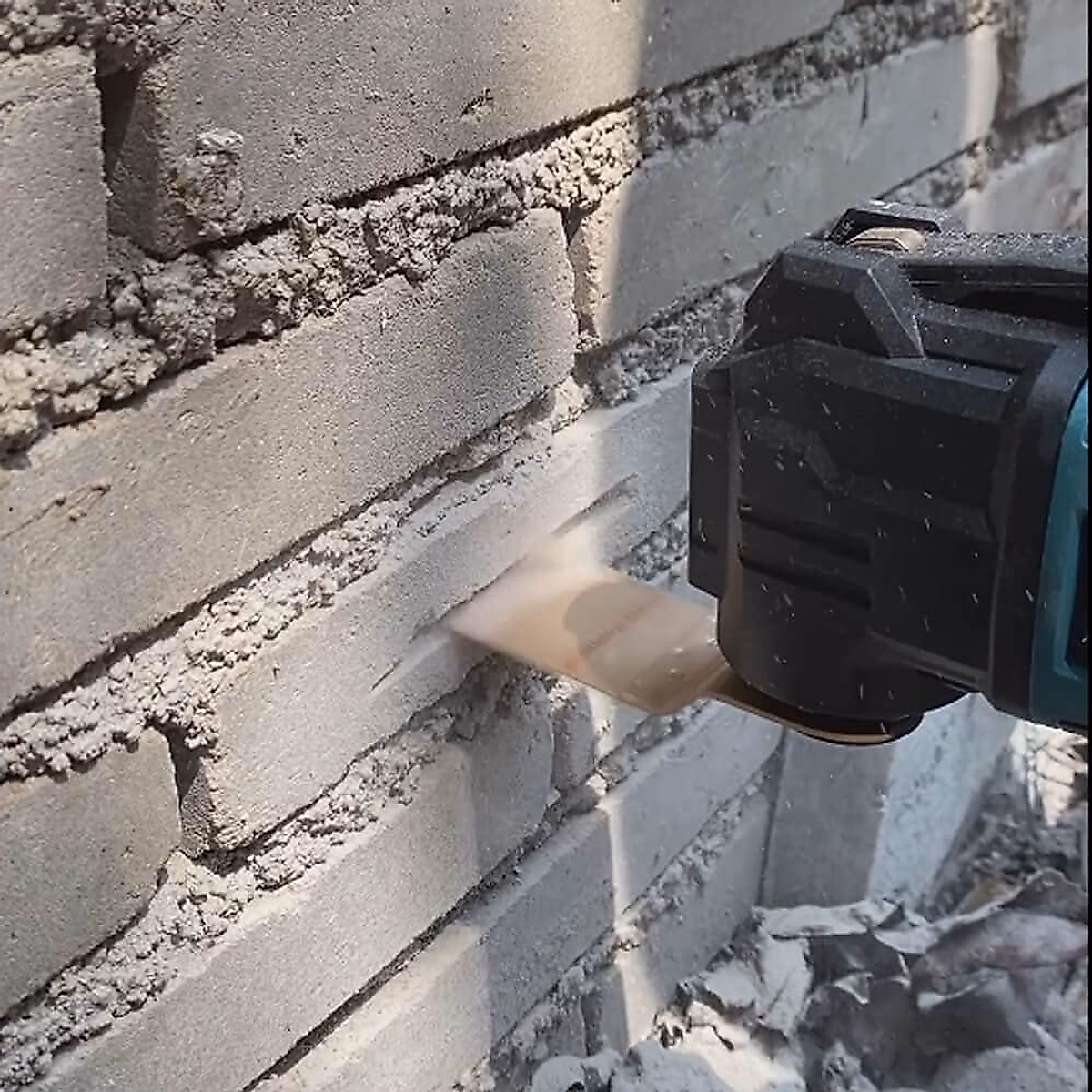 MiraShine 6 Oscillating Multi Tool Blade for Grout Removal with Carbide Grits Flush Cut, Universal FIT Multitool Attachment for Grout, Mortar, Tile, Plaster,Masonry, Brick.