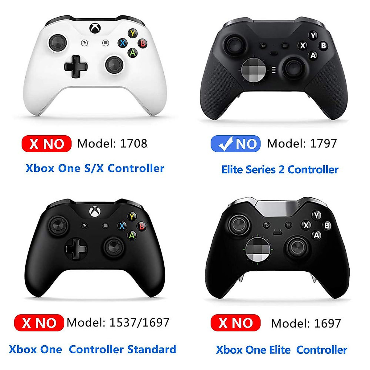 Liphontcta XFUNY Elite Kit for Xbox One Elite Series 2 Controller Accessory, Xbox Gaming Accessories, Xbox One Elite Series 2 Controller Accessory Kit (Golden)