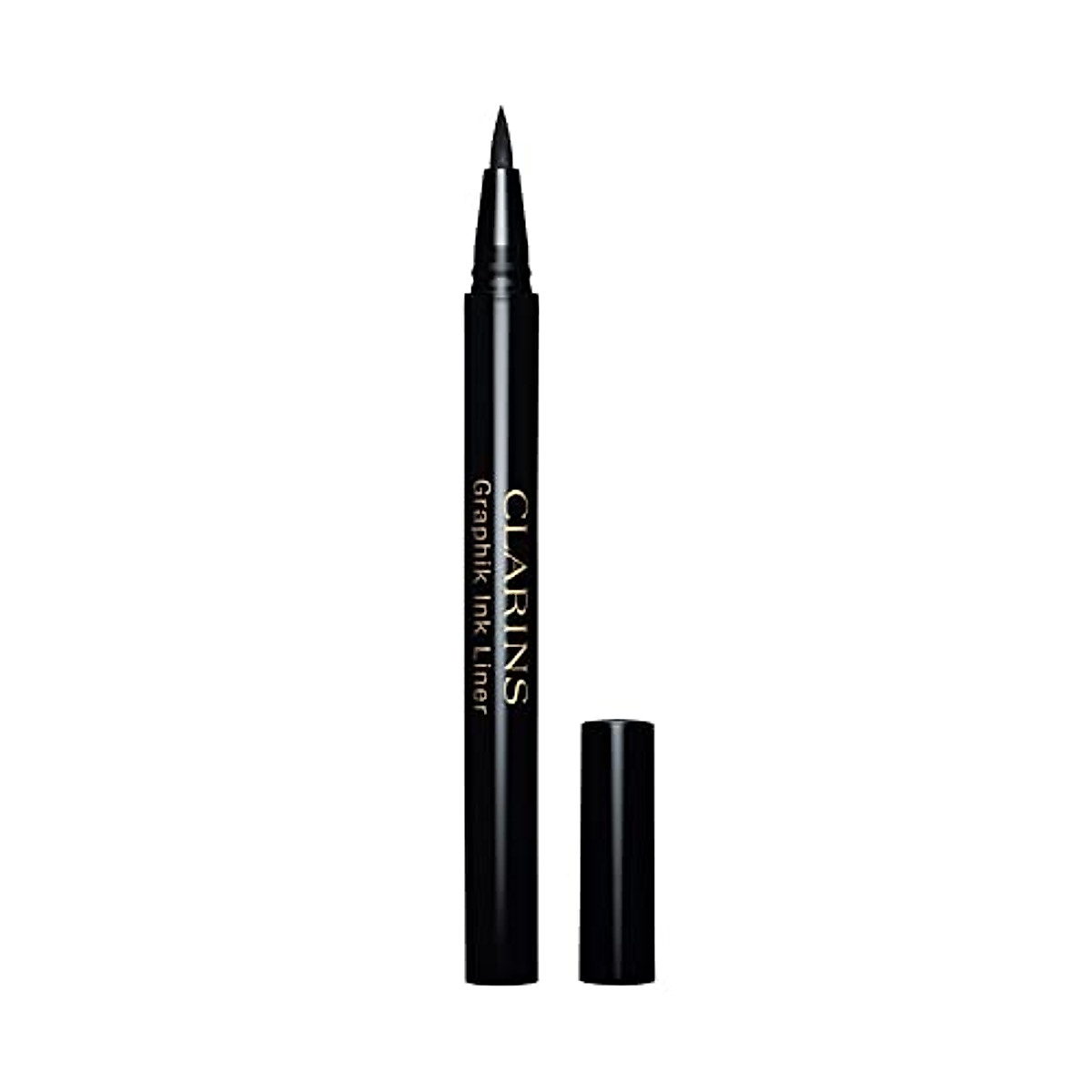 Clarins Graphik Ink Liquid Eyeliner | Intensely Pigmented and Highly Precise | Felt Tip Applicator | Intense Black Color With A Luminous Finish | Quick-Drying, Long-Wearing and Transfer-Proof |0.01 Oz