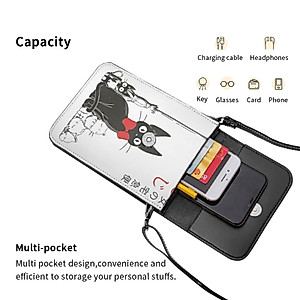 KAMIZE Small Crossbody Cell Phone Purse For Women, Mini Messenger Shoulder Handbag Wallet