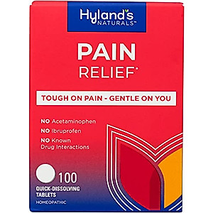 Hyland's Natural Pain Relief for Neck Back Shoulder Muscle and Joint Tablets, 100 Count