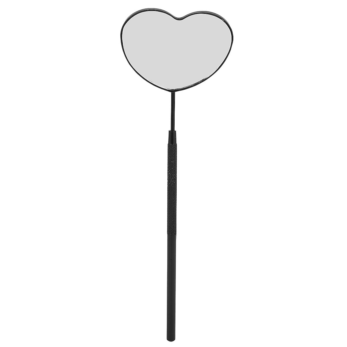 Lash Mirror, Detachable Heart Shape Eyelash Mirror with Knurled Handle, 45° Angle Design Hand Mirror, for Eyelash Extension, Lipstick and Mascara Applying, Eyeliner Drawing