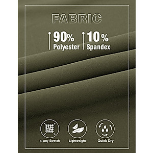 TBMPOY Men's Travel Hiking Pants Lightweight Athletic Wind Athletic Pant Windbreaker Fishing Active Jogger Green XL