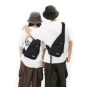 HERTL Waterproof Sling Bag With Card Bag Crossbody Bags for Women Trendy Crossbody Backpack for Men Women Sling Backpack Crossbody Sports Bag