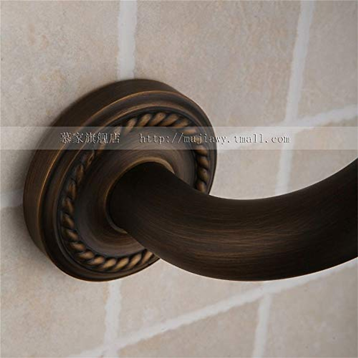 CRODY Bath Wall Attachment Handrails,Grab Bar Rails Bathroom Grab Bar, Wall-Mounted Straight Hair Towel Rack, Sturdy Brass Shower Safety Handle for Bathtub, Toilet, Bathroom, Kitchen
