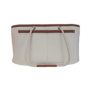 Diaper Caddy Organizer – Diaper Organizer Bag with Long Carry Handles – Neutral Diaper Caddy for Baby Shower or Gift Registry – Caddy for Baby Stuff with Removable Insert – Unisex Baby Organizer Caddy