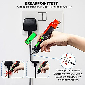WGGE AC Voltage Tester/Non-Contact Voltage Tester with Dual Range AC 12V-1000V/48V-1000V, Electrical Pen with LCD Display and Flashlight Buzzer Alarm, Detect Wire Breakpoint, Live/Null Wire Tester