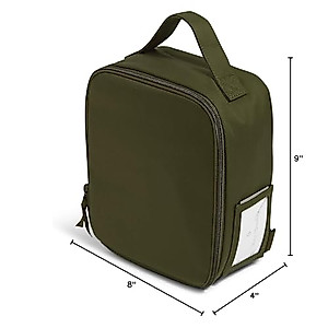 Vera Bradley Women's Cotton Lunch Bunch Lunch Bag, Climbing Ivy Green, One Size