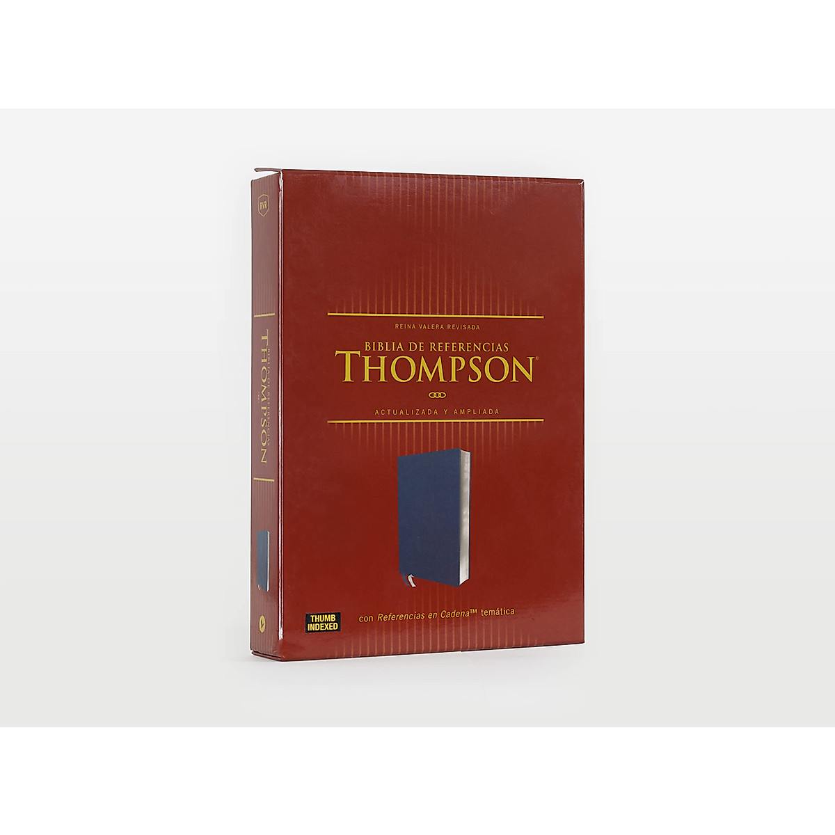 Reina Valera Revisada, Biblia de Referencia Thompson, Leathersoft, Azul añil, Palabras de Jesús en Rojo, con Índice (Spanish Edition)
