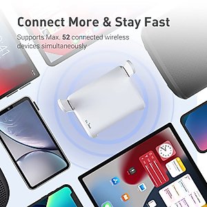 GL.iNet GL-SFT1200 (Opal) Secure Travel WiFi Router & GL.iNet GL-AXT1800 (Slate AX) Pocket-Sized Wi-Fi 6 Gigabit Travel Router