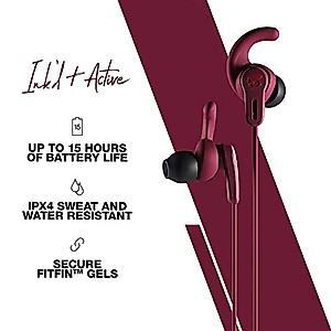 Skullcandy Ink'd+ Active Wireless In-Ear Earbud - Deep Red