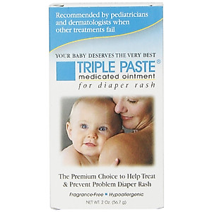 Triple Paste Medicated Ointment for Diaper Rash, 2 Ounce