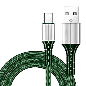 BGNTBUK Phone Charging Cord Type C 10ft Type C USB Cable 5A Fast Charging Nylon Braided Data Cable Suitable for Android Charging Power Cord 5000
