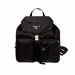 Prada Zainetto Unisex Black Tessuto Nylon Backpack Rucksack 1BZ005