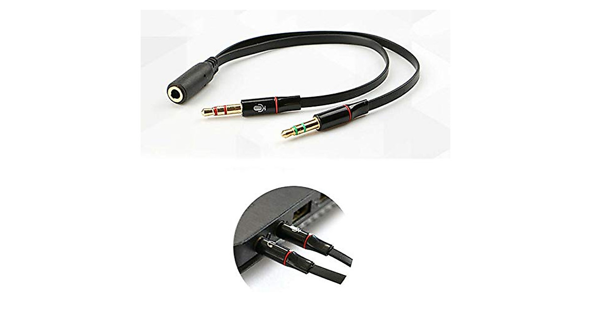 Headphone Splitter for PC & Smartphone | Audio & Mic Adapter